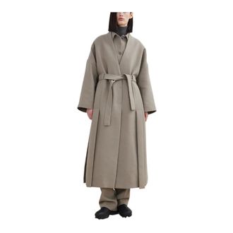 Hev&ograve; Femme, Manteaux, Beige, Taille: M Casalnuova Overcoat