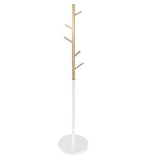 The Home Deco Factory Hd6223 - Porte-Manteau Miko Blanc 180 cm Mobilier Meuble Portemanteau Portant Vetements