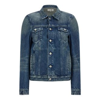 Maison Margiela Stone-Washed Denim Jacket - - Jackets - Damen - Blau - 2XS
