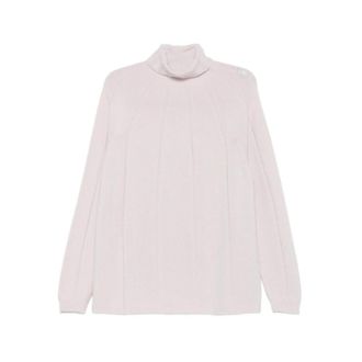 Le Tricot Perugia Rollkragenpullover - - Knitwear - Damen - Rosa - XL