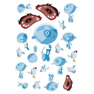 Domestic Sticker Mini Stickers - Multicolore - Vinyle - Designer Rolito