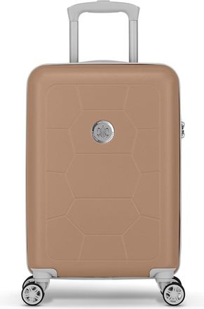 SuitSuit Handgepäck Koffer mit 4 Rollen 53 x 35 x 20 cm - Hartschalen Kabinentrolley mit Zahlenschloss - Caretta Coca Mocha