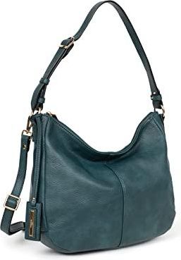 Pellet Besace - Compatible téléphone Portable - pour Femme - Collection Toscane - Bleu pétrole