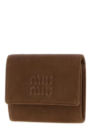 Miu Miu Rovere Wallet - Brown