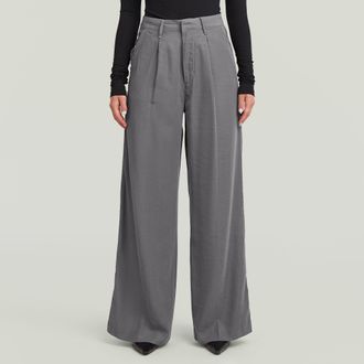 G-Star Fluid Wide Leg Hose - Grau - Damen