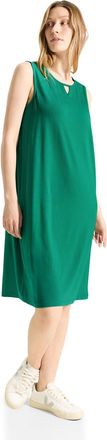 Cecil Damen B144114 Jersey Kleid Unifarbe, Malachite Green, XL