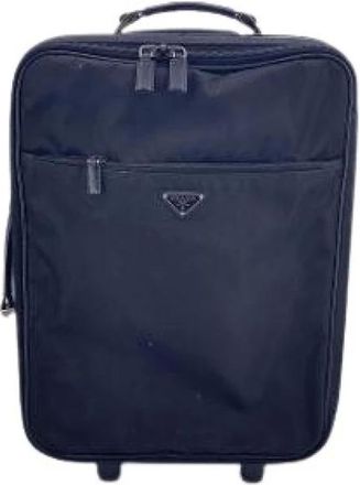 Prada unisex, Pre-owned, Bleu, Taille: ONE Size Sac Week-end en nylon Pre-owned