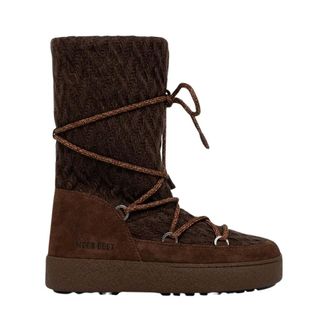 Moon Boot Bottes Ltrack Low Knit - Femme - Chaussures - Brun - Taille: 36 EU