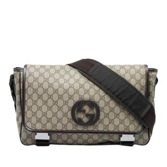 Gucci Sac bandouli&egrave;re en toile Pre-owned - Femme - Pre-owned - Beige - Taille: ONE Size