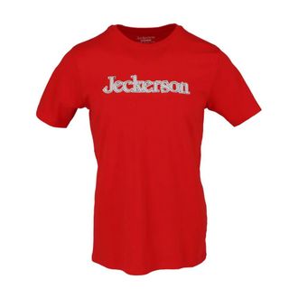 Jeckerson Jk-Travel Logo Tee - - Tops - Herren - Rot - L