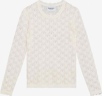 Isabel Marant Pull Obeline - Femme - &Eacute;cru - Taille 40 - Marant &Eacute;toile