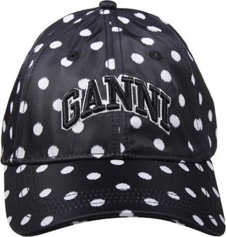 Ganni Femme, Accessoires, Noir, Taille: ONE Size Hats
