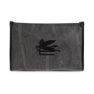 Etro Paisley Jacquard Clutch Bag - - Bags - Herren - Grau - ONE SIZE