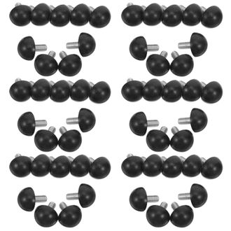 Angoily 200 St&uuml;ck 200 St&uuml;ck Verstellbare M&ouml;belf&uuml;&szlig;e M6X15Mm rutschfest Schraubnivellierer M&ouml;belgleiter f&uuml;r Tischbeine und Kommoden Ger&auml;uschd&auml;mpfend Schwere Bea