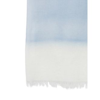 D'Aniello Wool Colour-Block Stole - Blue