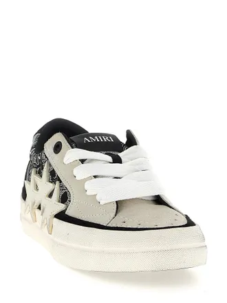 Amiri Bandana Sunset Skate Sneaker - Cream