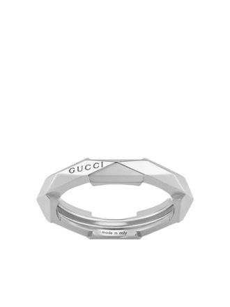 Gucci 18kt Link to Love Weißgoldring - Silber