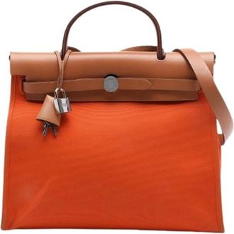 Herm&egrave;s Pre-owned Herbag Zip 31 - Femme - Pre-owned - Orange - Taille: ONE Size