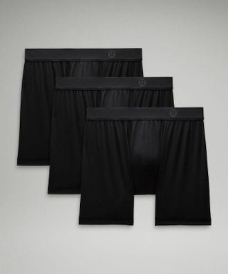 lululemon Always In Motion Boxershorts 3er-Pack f&uuml;r M&auml;nner - 13 cm - Gr&ouml;&szlig;e XS in Black