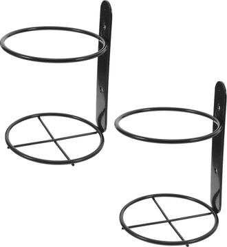 Pretyzoom NUOBESTY Wandmontiertes Weinregal aus Metall f&uuml;r Einzelne Flasche Robustes H&auml;ngendes Weinflaschenhalter f&uuml;r K&uuml;che und Bar Dekorativer Flaschenhalter z