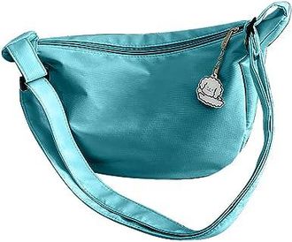Generic Sac de travail color&eacute; Dumpling Sac &agrave; bandouli&egrave;re tendance Petit sac &agrave; bandouli&egrave;re en nylon Sac &agrave; bandouli&egrave;re Messenger Sacs pour b&eacute;b&eacute; pour maman, bleu