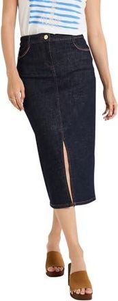 Grain de Malice Jupe Longue en Denim avec Fente