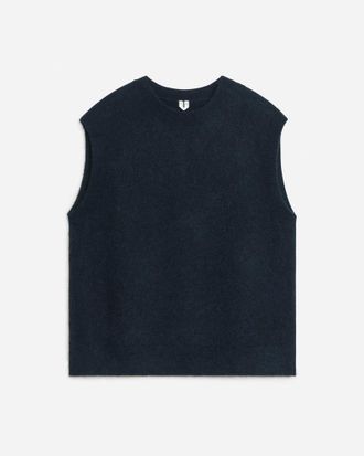 Arket Pullunder Aus Alpakawolle Und Wolle -Blau