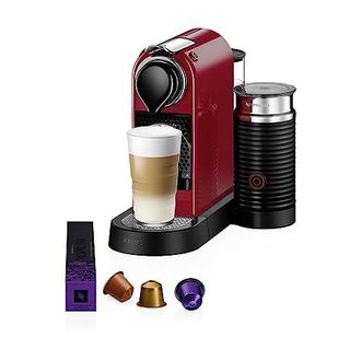 Nespresso Krups XN7615 Citiz&Milk Kaffeekapselmaschine | 1260W | Wassertankkapazität 1l | Pumpendruck 19 Bar | Farbe Rot