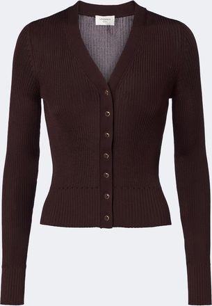 Saint Laurent Cardigan aus Rippstrick