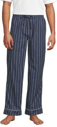Lands End Essenzielle Pyjama-Hose aus Baumwolle, Herren, Gr&ouml;&szlig;e:48-50 regular, Blau, Baumwolle, by Lands End
