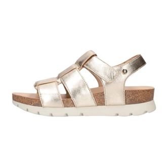 Panama Jack Goldene Ledersandalen Sammy - - Shoes - Damen - Gelb - 38 EU