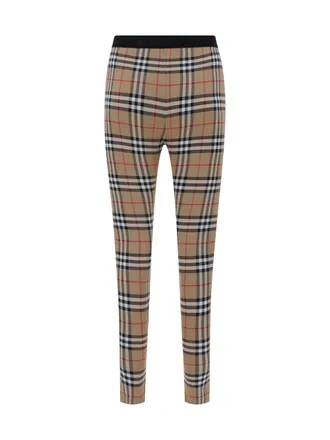 Burberry Archive Check Leggings - Beige