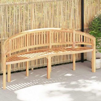 vidaXL vidaXL Bananenbank 200 cm Massivholz Teak