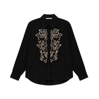 Maliparmi Maliparmi - Camicia Disco Cady - Femme - Blouses et Chemises - Noir - Taille: 46 FR