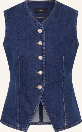 7 For All Mankind Jeansweste blau