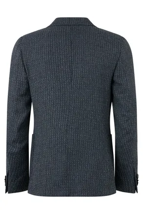 Ermenegildo Zegna Mens Single-Breasted Jacket Blue Cashmere-Linen Suit & Dinner