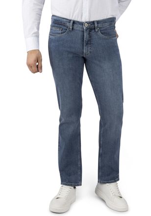 Stooker Frisco Denim Herren 5-Pocket-Hose Straight Fit Twill/Coloured clean wash gerade lang
