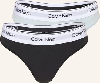 Calvin Klein 2er-Pack Strings Icon Cotton Modal blau