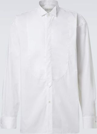 Dries Van Noten Oversize-Smokinghemd aus Baumwollpopeline