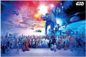 1art1 Star Wars Poster Universe Plakat | Bild 91x61 cm