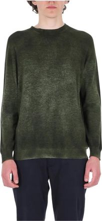 Avant Toi Homme, Pulls, Vert, Taille: M Pull Ras du Cou R&eacute;versible