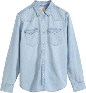 Levi's Homme, Chemises, Bleu, Taille: M Barstow Western Shirt