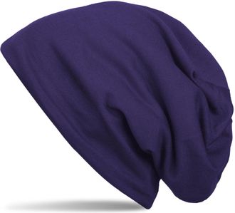 styleBREAKER Unisex Beanie M&uuml;tze Einfarbige mit Thermo-Fleece Futter, warme Winter M&uuml;tze gef&uuml;ttert 04024008, Farbe:Lila