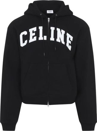 Celine Relaxed Zipped Hoodie - - Sweatshirts & Hoodies - Herren - Schwarzk - L