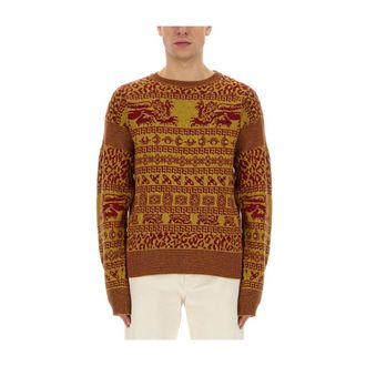 Vivienne Westwood L&ouml;we Strickwaren f&uuml;r Stilvolle M&auml;nner - - Knitwear - Herren - Mehrfarbig - L