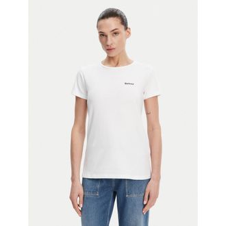 Barbour T-Shirt Saltford LTS0666WH11 Weiß Regular Fit