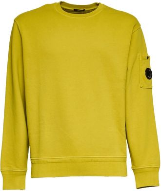 C.P. Company C.p. Company, Homme, Sweatshirts et sweats &agrave; capuche, Vert, Taille: S SweaT-shirt ras du cou