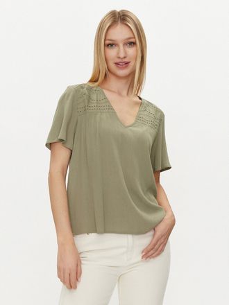 Vila T-Shirt Mesa 14092019 Gr&uuml;n Regular Fit
