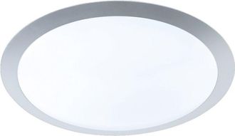 Trio Dimmbare led Deckenleuchte gonzalo aus Kunststoff Grau &oslash; 42cm