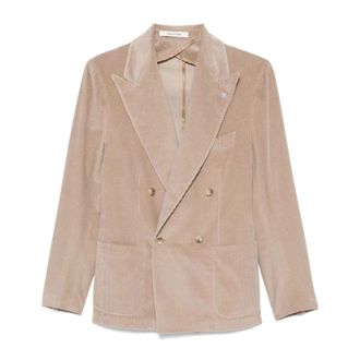 Tagliatore Hellbeiger Cordblazer - - Jackets - Herren - Beige - XL
